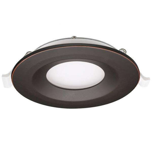Commercial Electric 3 in. Canless Integrated LED Recessed Light Oil ...