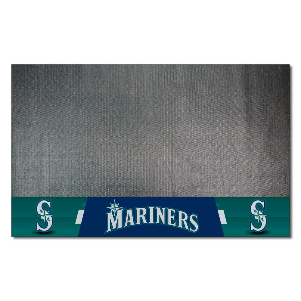 FANMATS Seattle Mariners 26 in. x 42 in. Grill Mat 12168 - The Home Depot