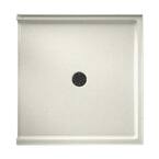 Swan Veritek 38 in. L x 37 in. W Alcove Shower Pan Base with Center ...