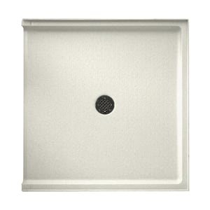 Swan Veritek 38 in. L x 37 in. W Alcove Shower Pan Base with Center ...