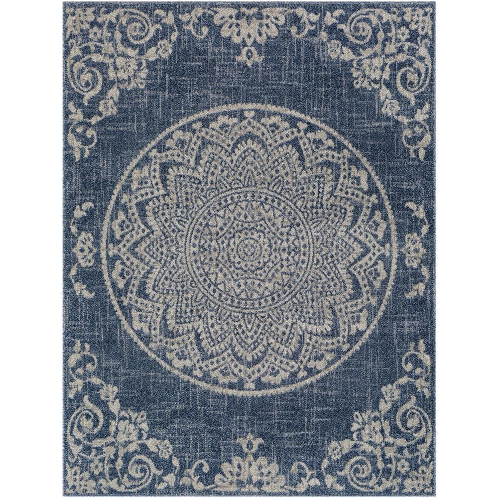 Livabliss Delphi Blue 7 ft. x 9 ft. Indoor Area Rug S00161067094 - The ...