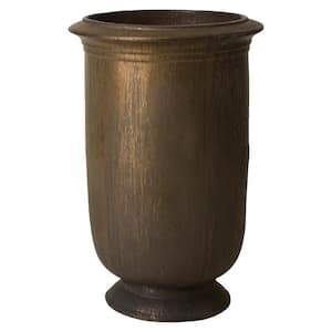 Home & Living Home Décor Set Of 3 Vintage Gold Ceramic Planter Pots ...