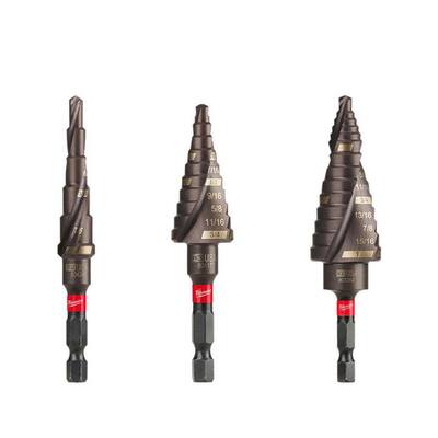 Milwaukee SHOCKWAVE Impact Duty Titanium Step Bit Kit (3-Piece) 48-89-9254