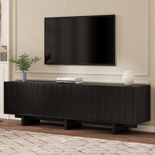 Black Wood Media Console