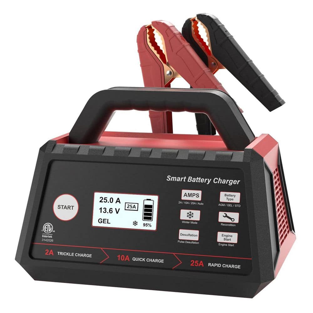 12V Smart Car Charger Fully Automatic Maintainer with Engine Start ...