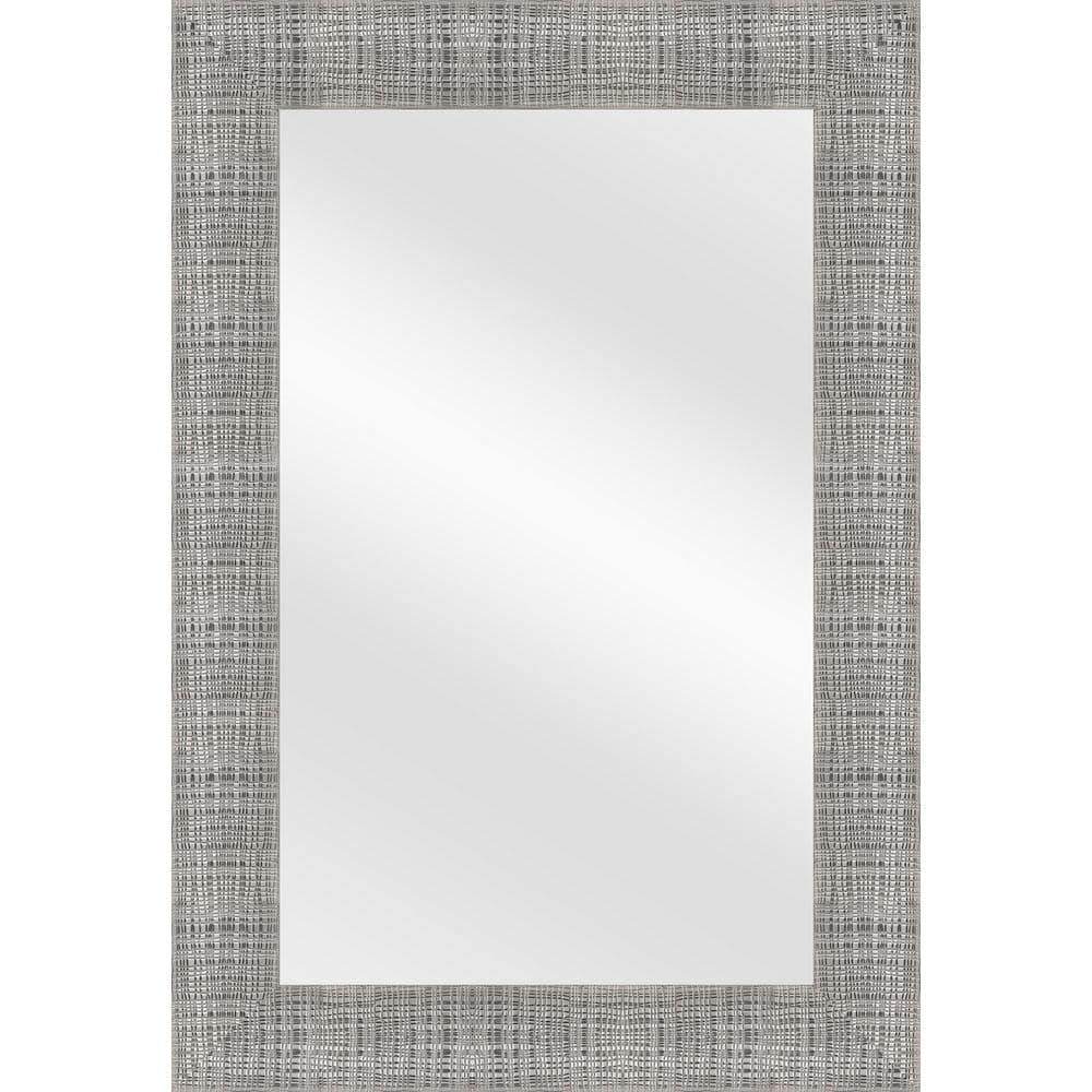 Brushed Nickel Bathroom Mirror Rectangular