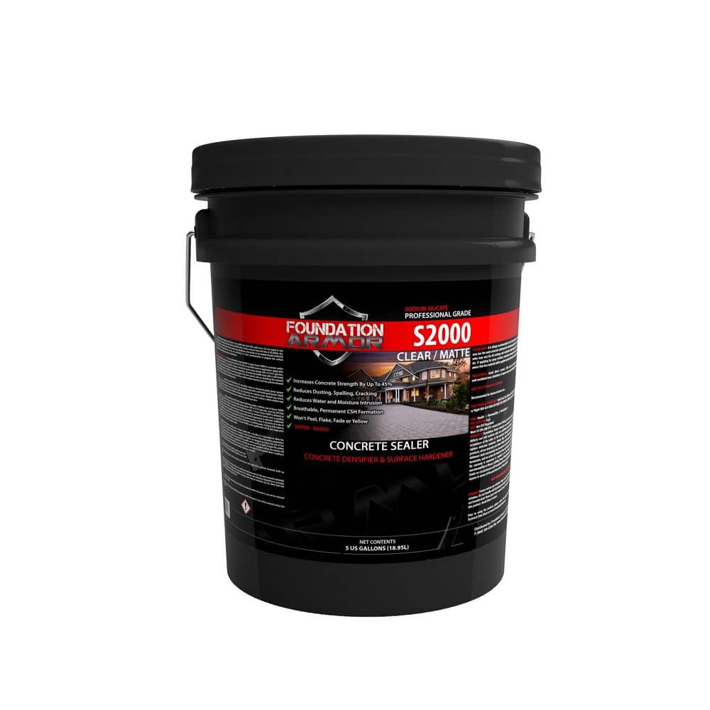 Foundation Armor 5 gal. Ready-To-Use Sodium Silicate Concrete Sealer ...