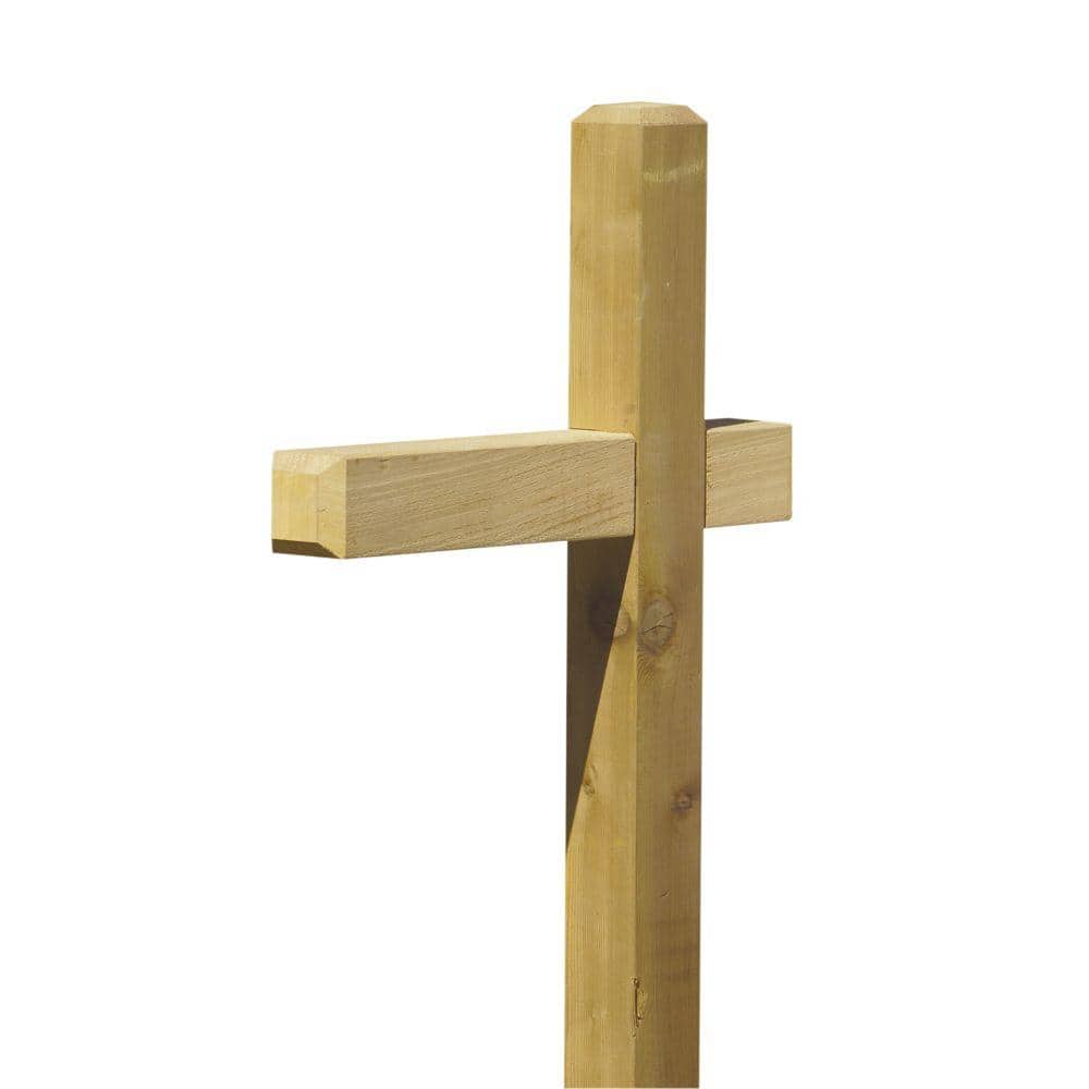 6 ft. Pressure-Treated Fancy Mailbox Post 102586 - The Home Depot