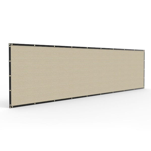 ECOOPTS 6 ft. x 30 ft. HDPE Privacy Fence Screen with Copper Grommets ...