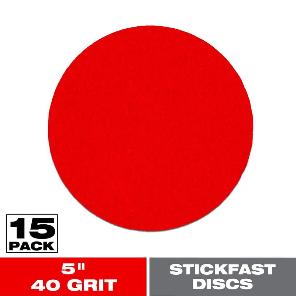 DIABLO 5 in. 40-Grit ROS StickFast Sanding Discs DCD050040P15G - The ...