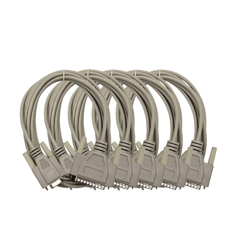 Micro Connectors, Inc 10 ft. AT Modem Serial (DB9 Female to DB25 Male ...