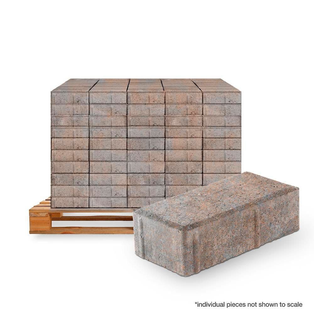 Pavestone Holland 7.87 in. L x 3.94 in. W x 60 mm H Earth Blend ...