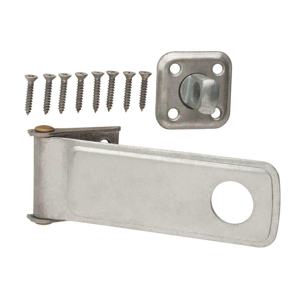 Everbilt 6 in. Galvanized Rotating Post Safety Hasp 15284 - The Home Depot