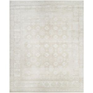 Nourison Dekor Ivory Brown 8 ft. x 10 ft. Medallion Traditional Area ...