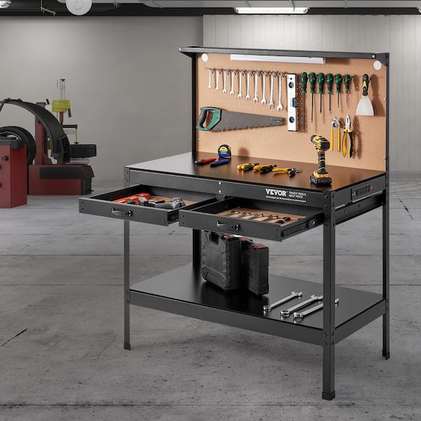 Garage Workbench With Pegboard Pegboard Garage Workbench Tool