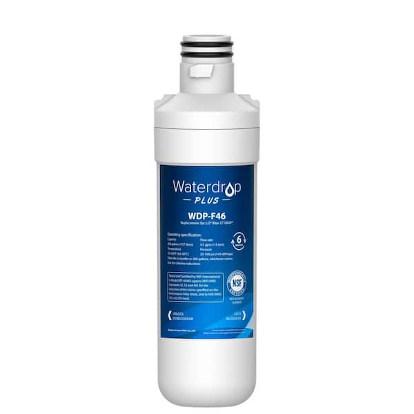 Waterdrop Plus ADQ747935 MDJ64844601 Refrigerator Water Filter Reduce ...