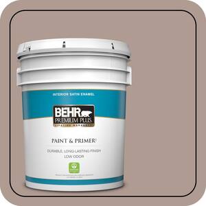 BEHR PREMIUM PLUS 8 oz. #N170-4 Coffee With Cream Semi-Gloss Interior ...