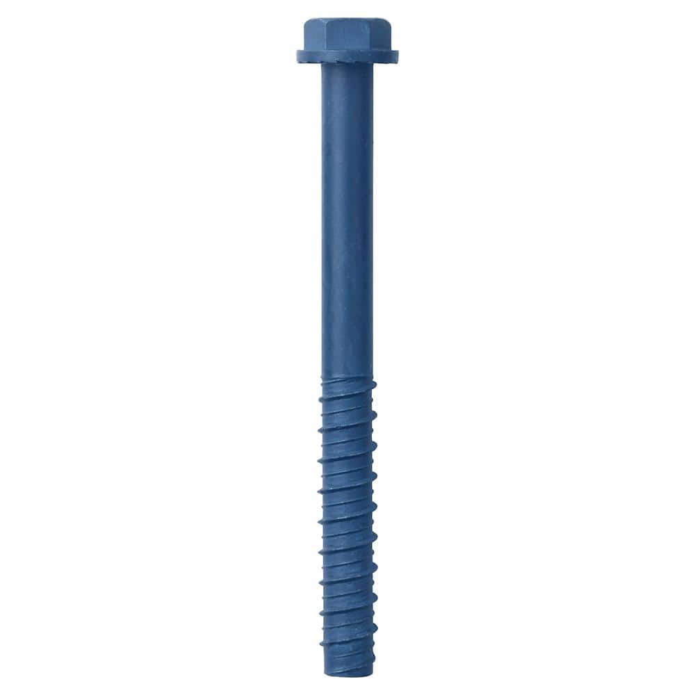 Tapcon 5/8 in. x 6 in. Hex-Washer-Head Large Diameter Blue Concrete ...