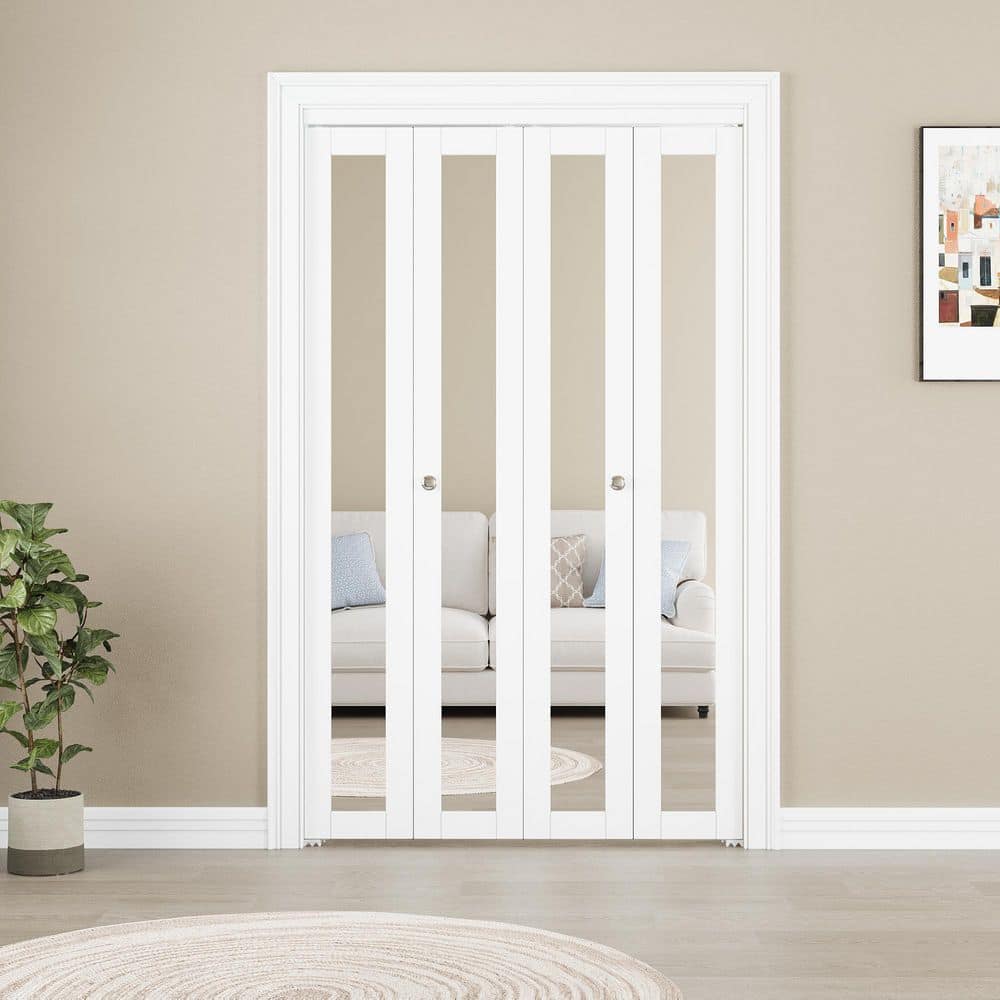 Reviews for ARK DESIGN 47 in. x 80 in. 1-Lite Mirror Glass and Solid ...