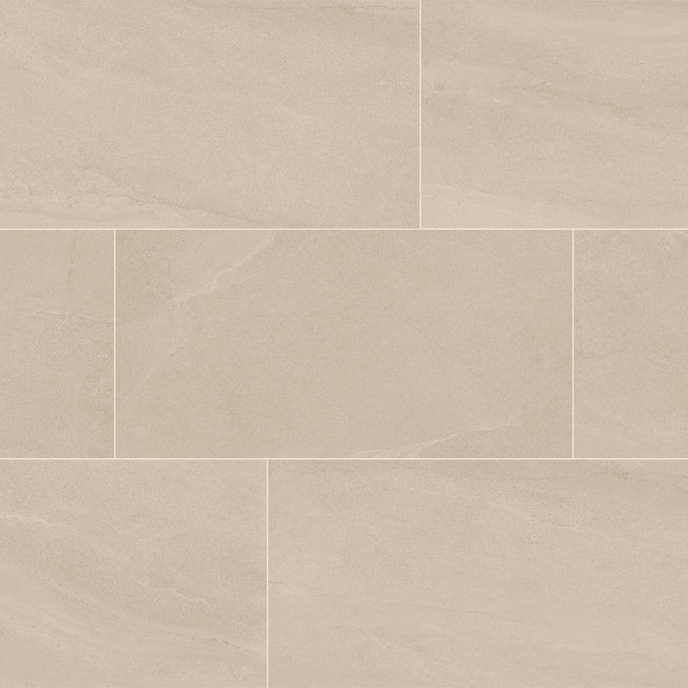 Daltile Calgary Fawn 24 in. x 48 in. Polished Porcelain Floor and Wall ...