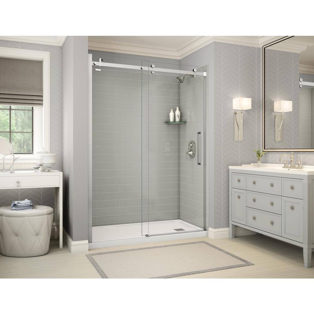 MAAX Utile Metro 32 in. x 60 in. x 83.5 in. Right Drain Alcove Shower ...