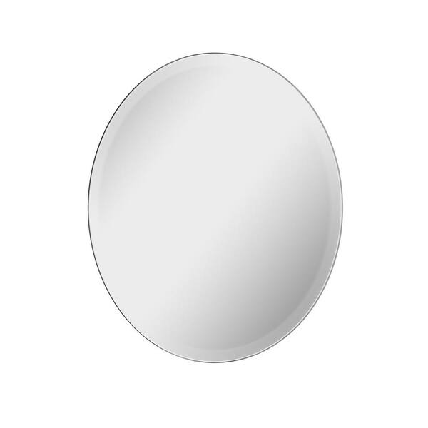 Hooseng Jules 28 in. W x 18 in. H Medium Oval Frameless Wall Mount ...