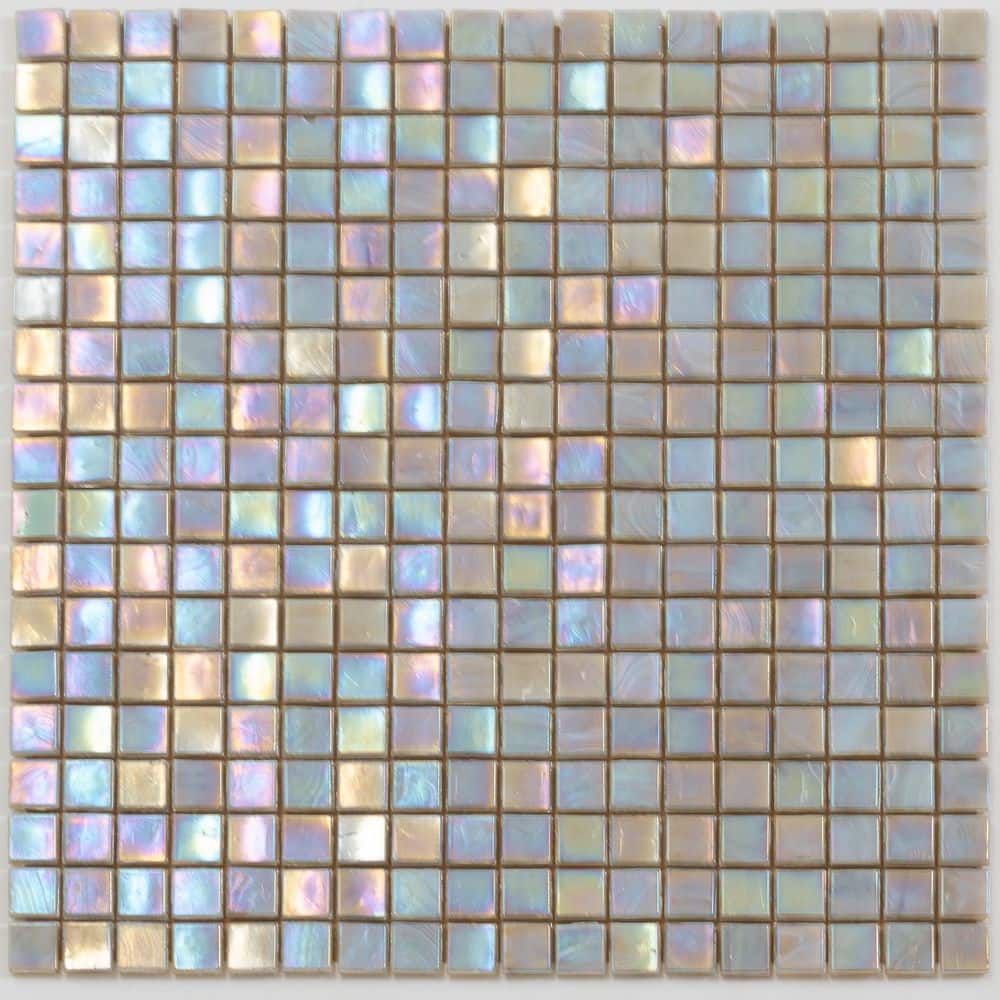 Apollo Tile Skosh 4" x 6" Glossy Hazelnut Beige Glass Mosaic Uniform ...