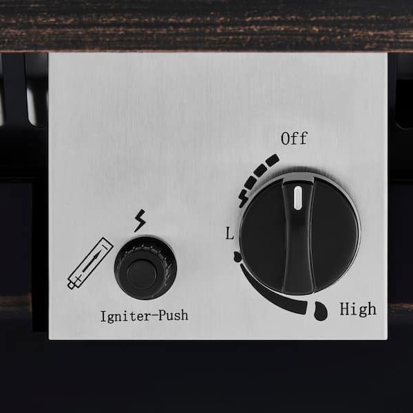 Hampton Bay Crossridge 30.00 in. W 50000 BTU coating Steel Propane ...