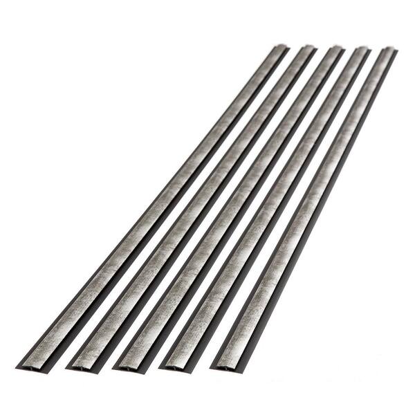 Fasade Crosshatch Silver 47 in. Vinyl Divider Trim(5-Pack) 14821 - The ...