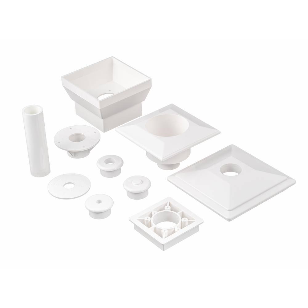 PopTop Post Cap System - 4 in. x 4 in. White Vinyl Post Cap 150WH44PT ...