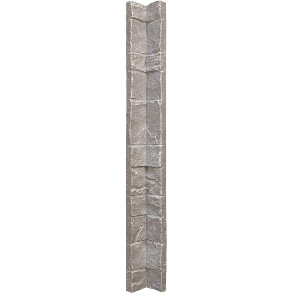 Ekena Millwork 3 in. x 3 in. Grey Granite Composite Universal Inside ...