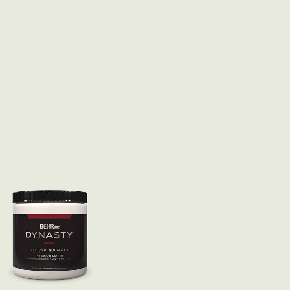 BEHR DYNASTY 8 oz. Designer Collection #DC-013 Harmonious White Matte ...