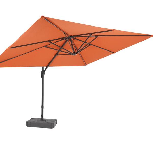 JOYESERY 11.5 ft. x 9 ft. Outdoor Rectangular Cantilever Patio Umbrella ...