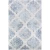 Couristan Calinda Montebello Steel Blue-Ivory 3 ft. x 5 ft. Area Rug ...