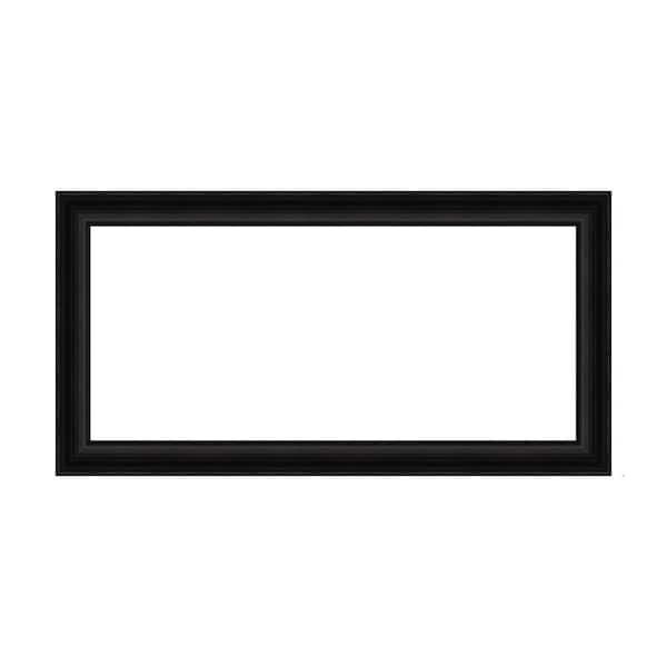 Amanti Art Mirror Makeover Parlor Black 49.25 in. W x 25.25 in. H ...