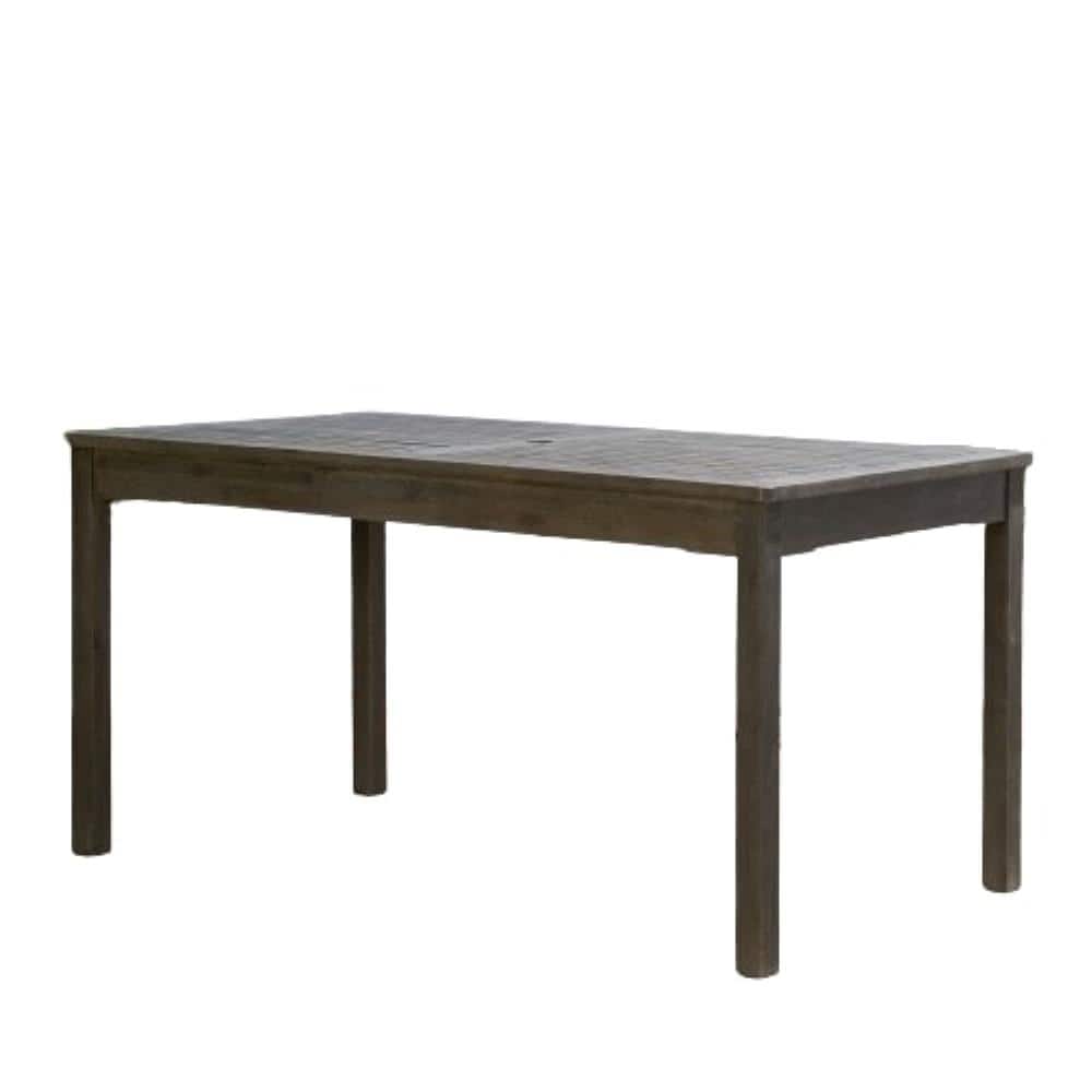 Misopily Modern Renaissance Rectangular Hand-Scraped Solid Wood Outdoor ...