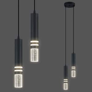 ZHLWIN Home Lighting 6W 1-Light Black Modern Crystal Integrated LED ...