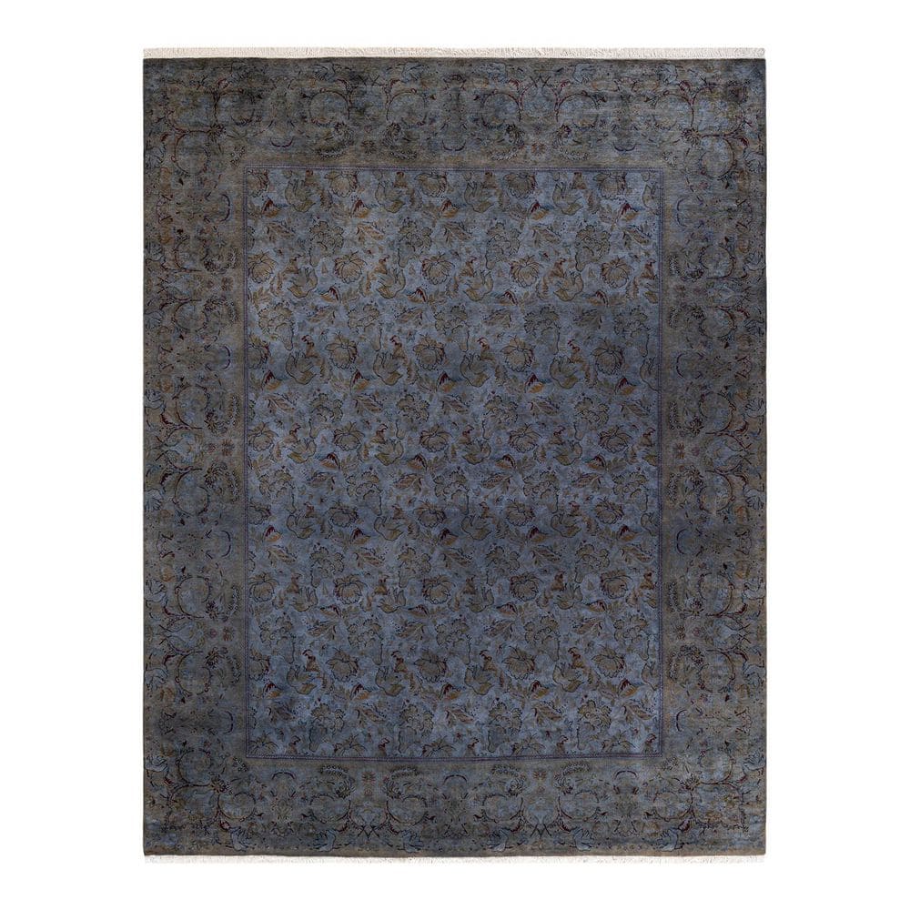 Chloe & Olivia Home Overdyed Gray 7 ft. 1 x 10 ft. 3 in. Wool Indoor ...
