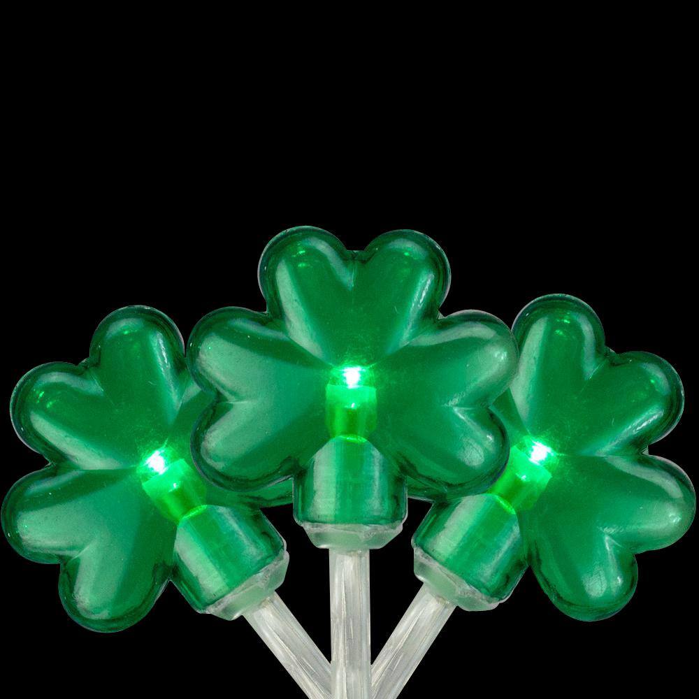 Northlight 7 ft. 20-Light Count Green LED Mini St Patrick's Day ...