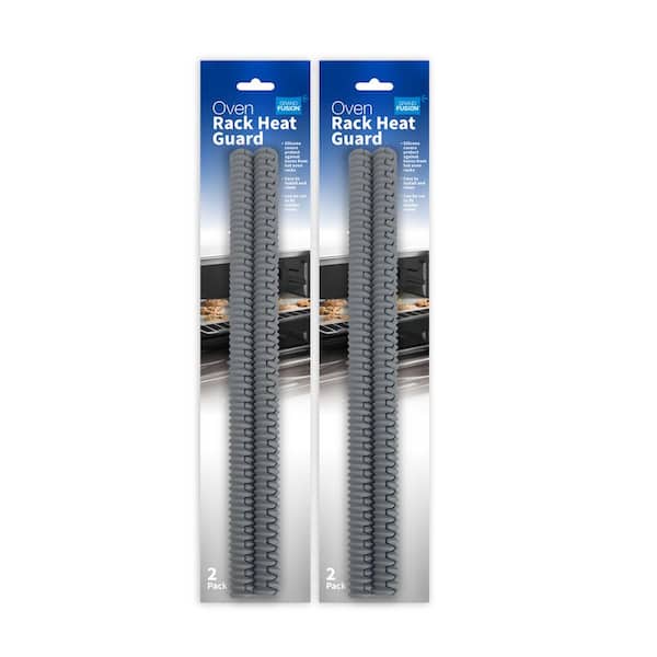 GRAND FUSION HOUSEWARES INC Oven Rack Heat Guard 2-Piece Silicone ...