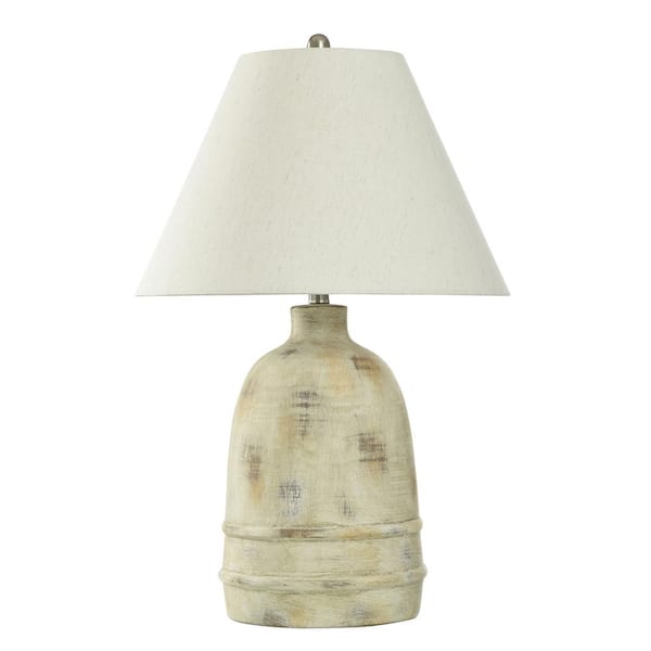 StyleCraft 29 in. Almond Latte Transitional 1-Light Standard Floor Lamp ...