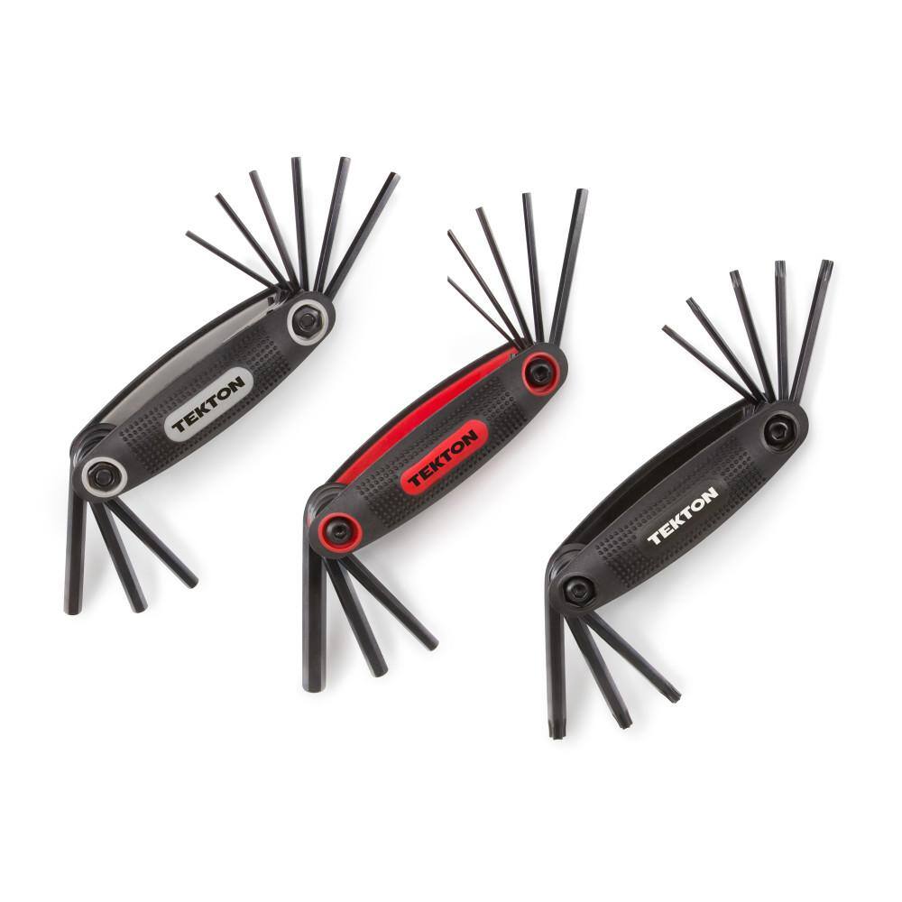 TEKTON Inch/Metric/Star Folding Hex Key Wrench Set (25-Piece)-25152 ...
