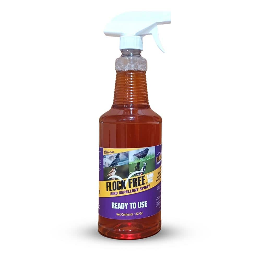 Flock Free 32 oz. Bird Repellent Ready to Use Spray RTU-001 - The Home ...