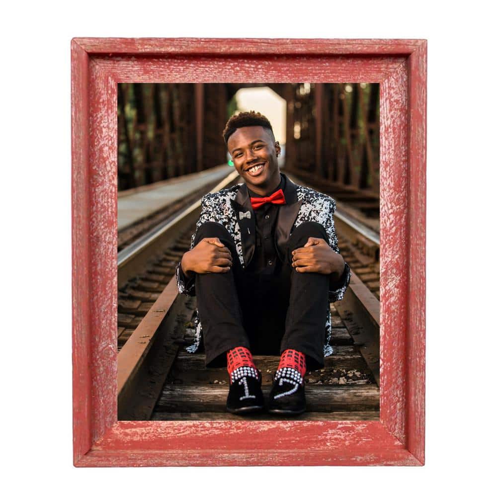 BarnwoodUSA Rustic Farmhouse Signature Series 8 in. x 10 in. Rustic Red ...