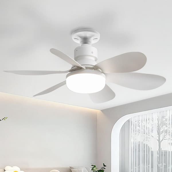 Sofucor 20 in. Indoor/Outdoor Small Modern White Standard Flush Mount ...