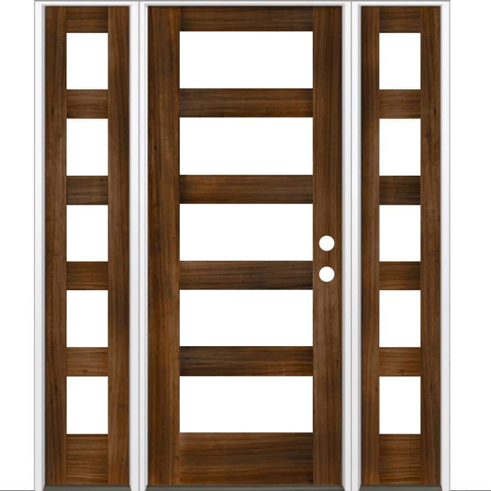 Reviews for Krosswood Doors 60 in. x 80 in. Modern Hemlock Right-Hand ...