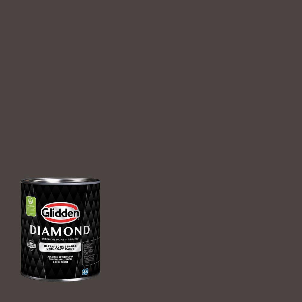 Glidden Diamond 1 qt. Phantom Mist PPG1002-7 Eggshell Interior Paint ...