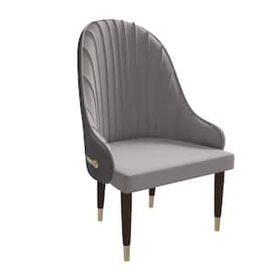 Leisuremod Dining Chair Upholstered in Leather Seat with Elegant Ripple ...