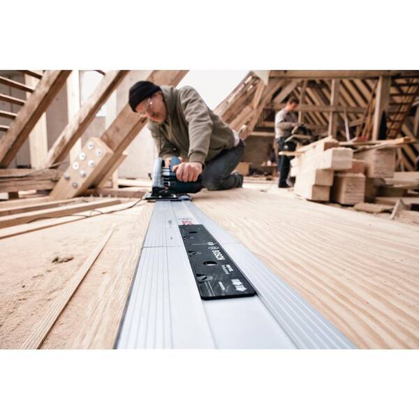 Bosch 6-1/2 in. 13 Amp Corded Track Saw with Plunge Action and L-Boxx ...