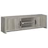 Coaster Burke 2-Door TV Stand Fits TV's up to 80 in. Gray Driftwood ...